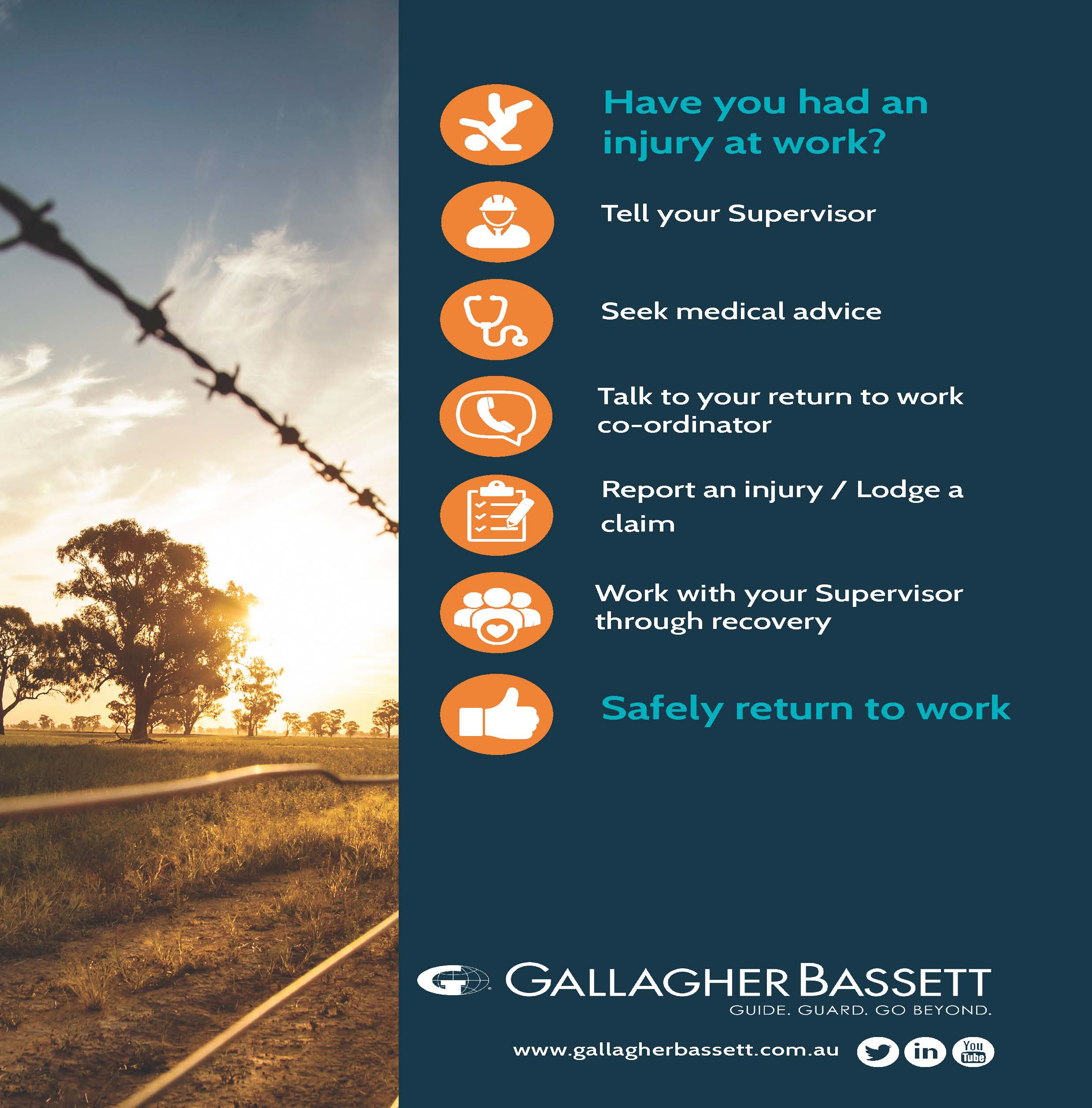 Poster: What to do if you have an injury at work
