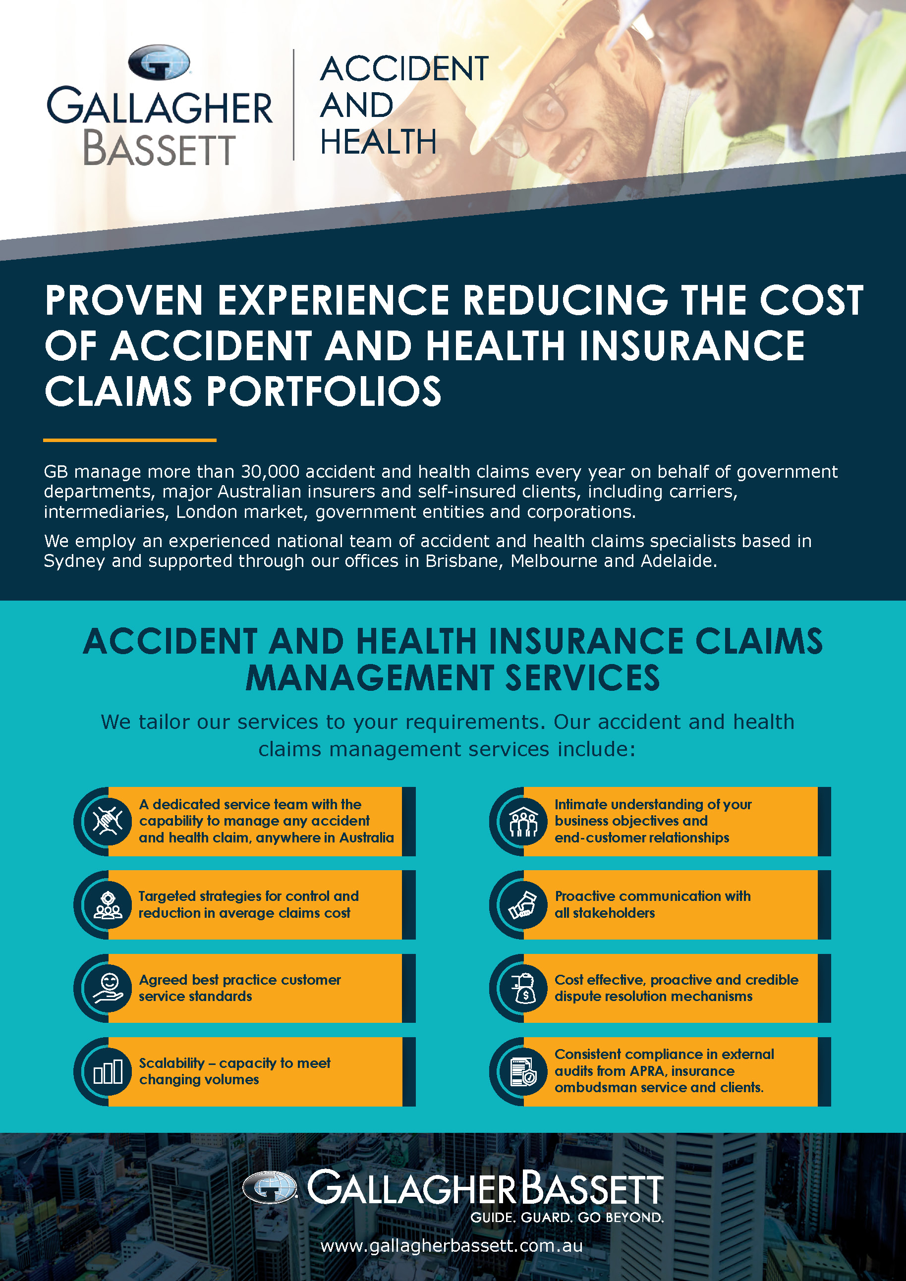 Flyer: Accident and Health Insurance Claims